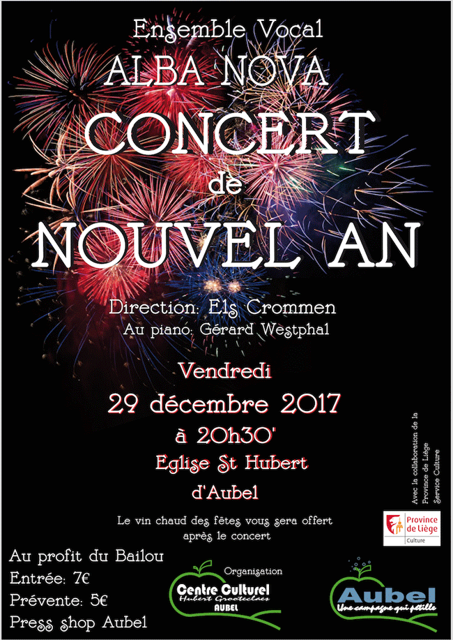 Concert du Groupe ALBA NOVA à Aubel le 29 décembre 2017 | Le blog de l ...